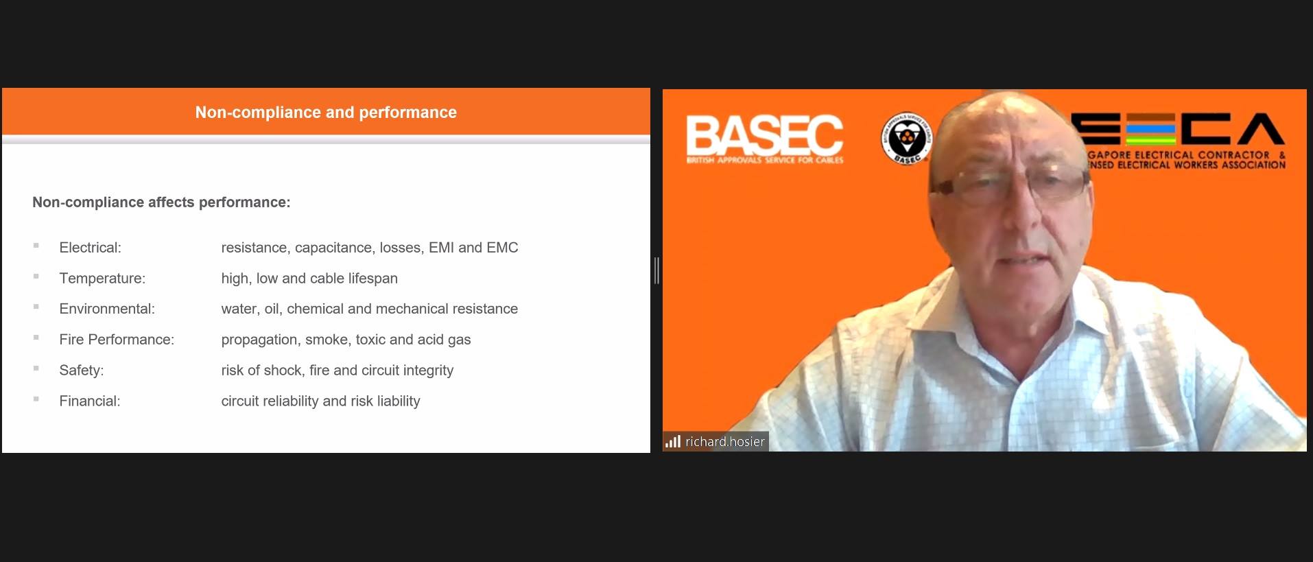 Technical Webinar - BASEC - "Non-Compliance In The Wire and Cable Industry" - SECA SG